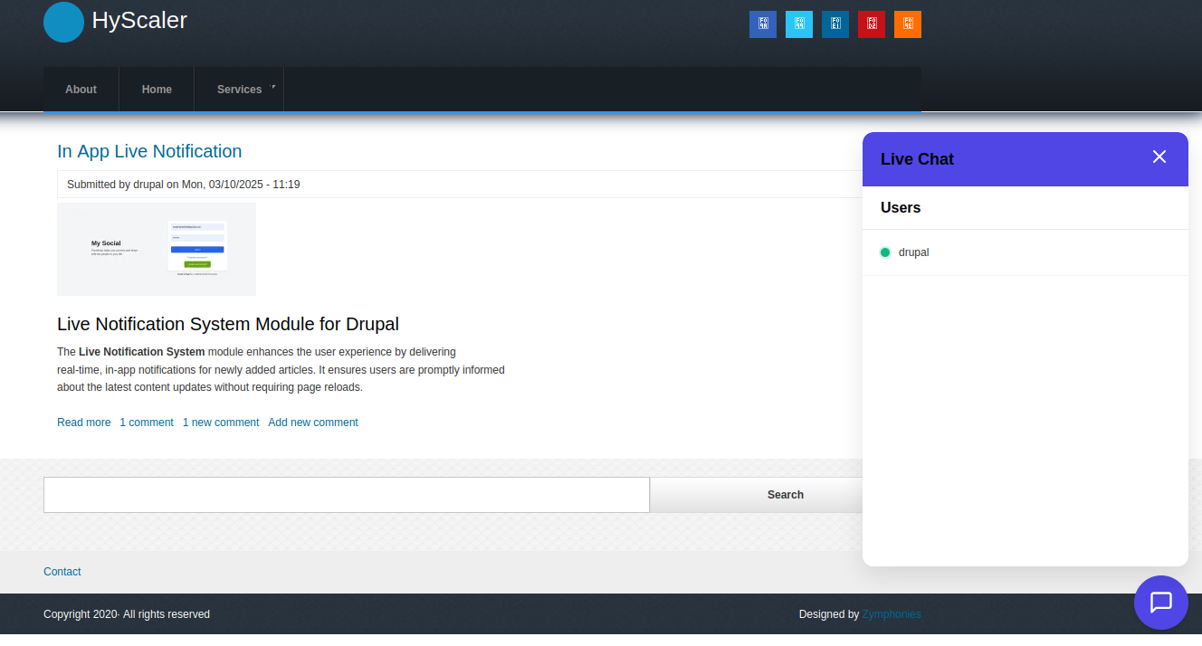 In App Live Chat | Drupal.org